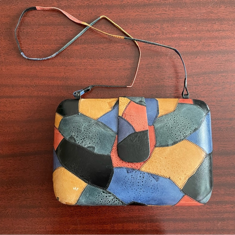 Rare Genuine Frog Skin Purse Crossbody Hard Shell - Gem